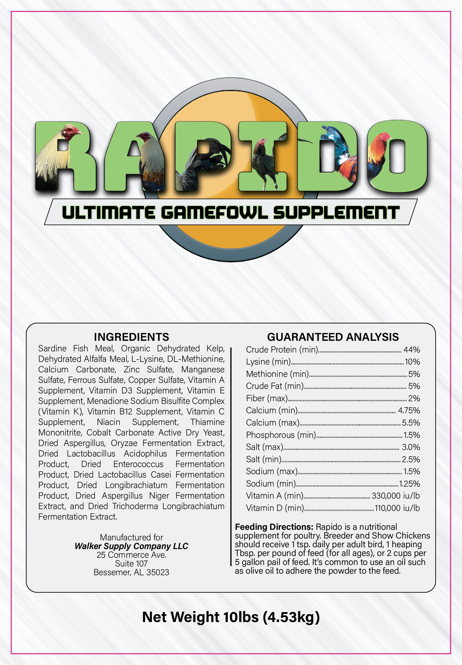 Rapido Ultimate Lower 48 – Rapido Ultimate Gamefowl